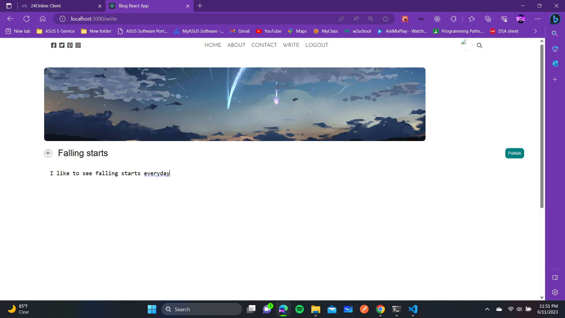 GitHub - mayank1411/Full-stack-blog-app