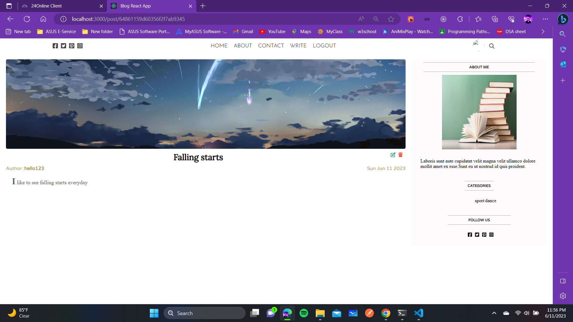GitHub - mayank1411/Full-stack-blog-app
