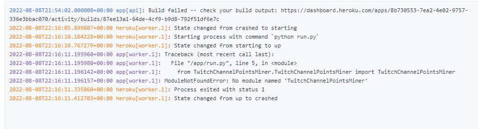 ModuleNotFoundError: No module named 'TwitchChannelPointsMiner' · Issue #570 · Tkd-Alex/Twitch ...