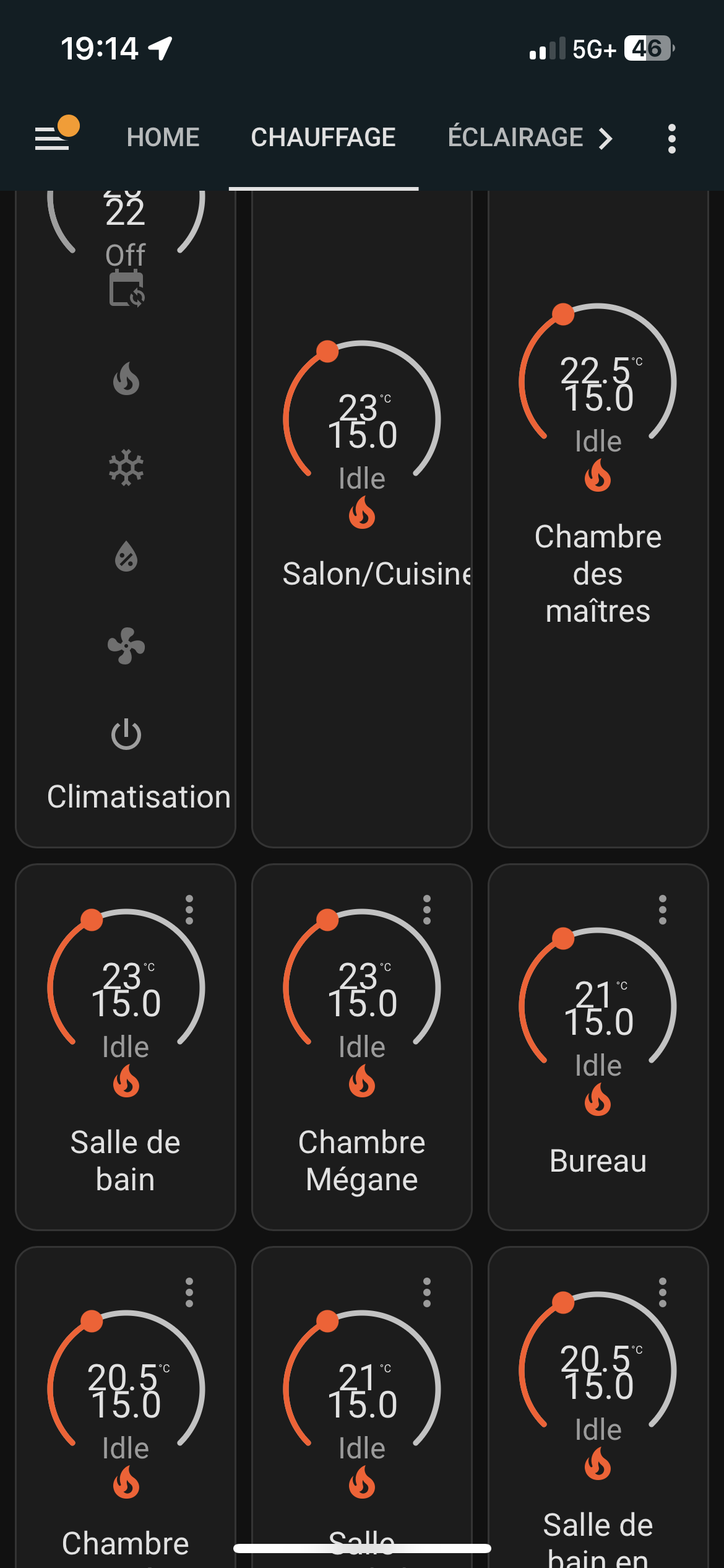 Pas de données pour tous les capteur de température des thermostats et ...