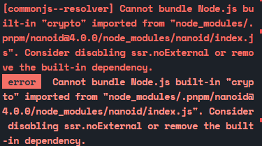 BUG: Vercel Edge Adapter Related Issue With Using Node Modules (e.g. Crypto) · Issue #4670 ...