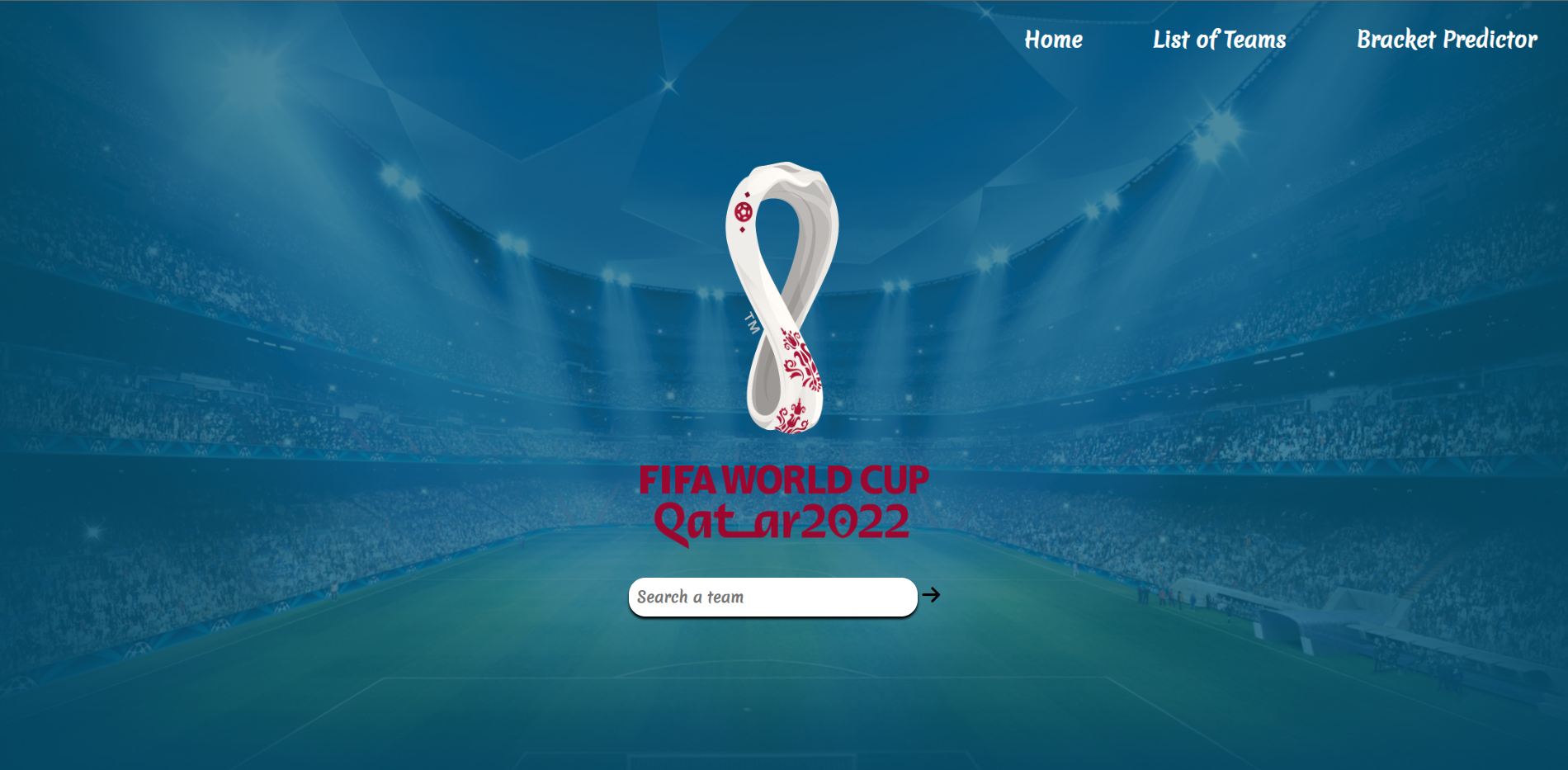GitHub - sabrahahmed/WorldCupVision: A web application that allows users to look-up information ...
