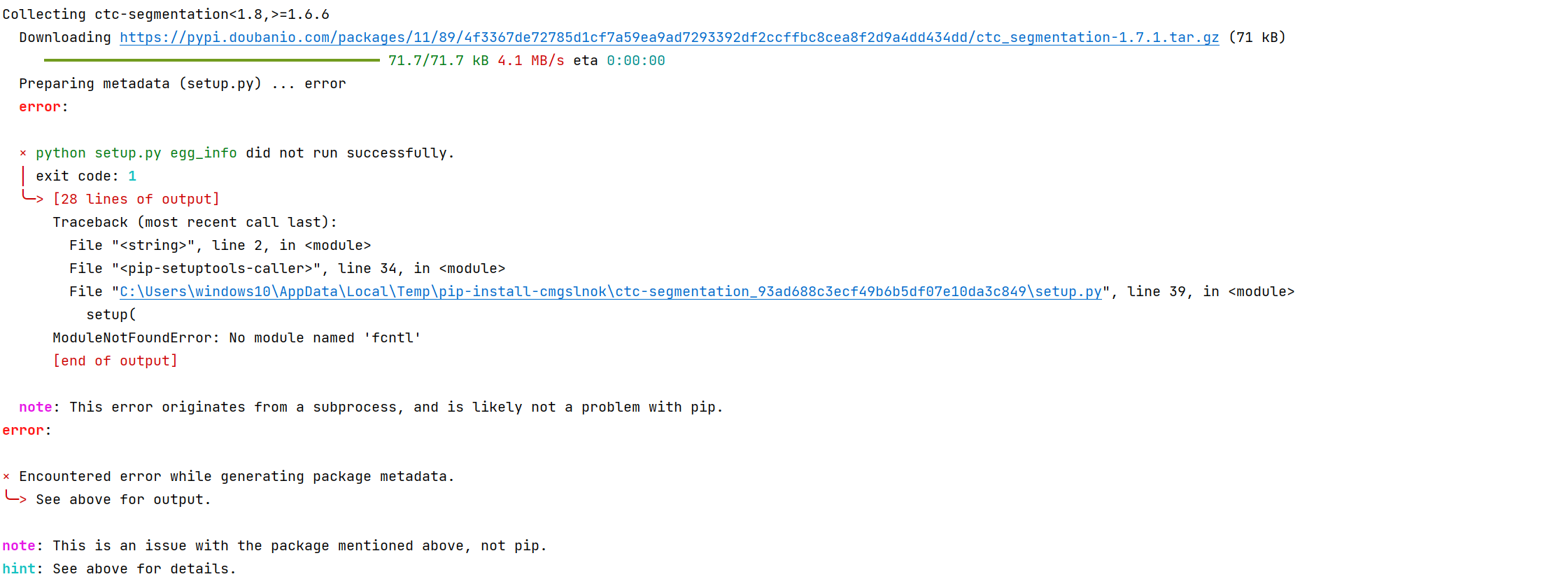 安装requirements失败 · Issue #644 · babysor/MockingBird · GitHub