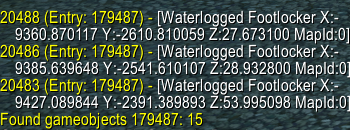 [Object] Waterlogged Footlocker, Ashenvale / Redridge Mountains (low spawn point count + new ...