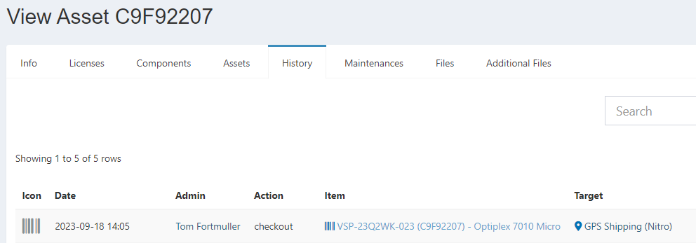 Unaccepted Assets Shows Assets Checkout Out To Locations As Users · Issue 13643 · Snipesnipe