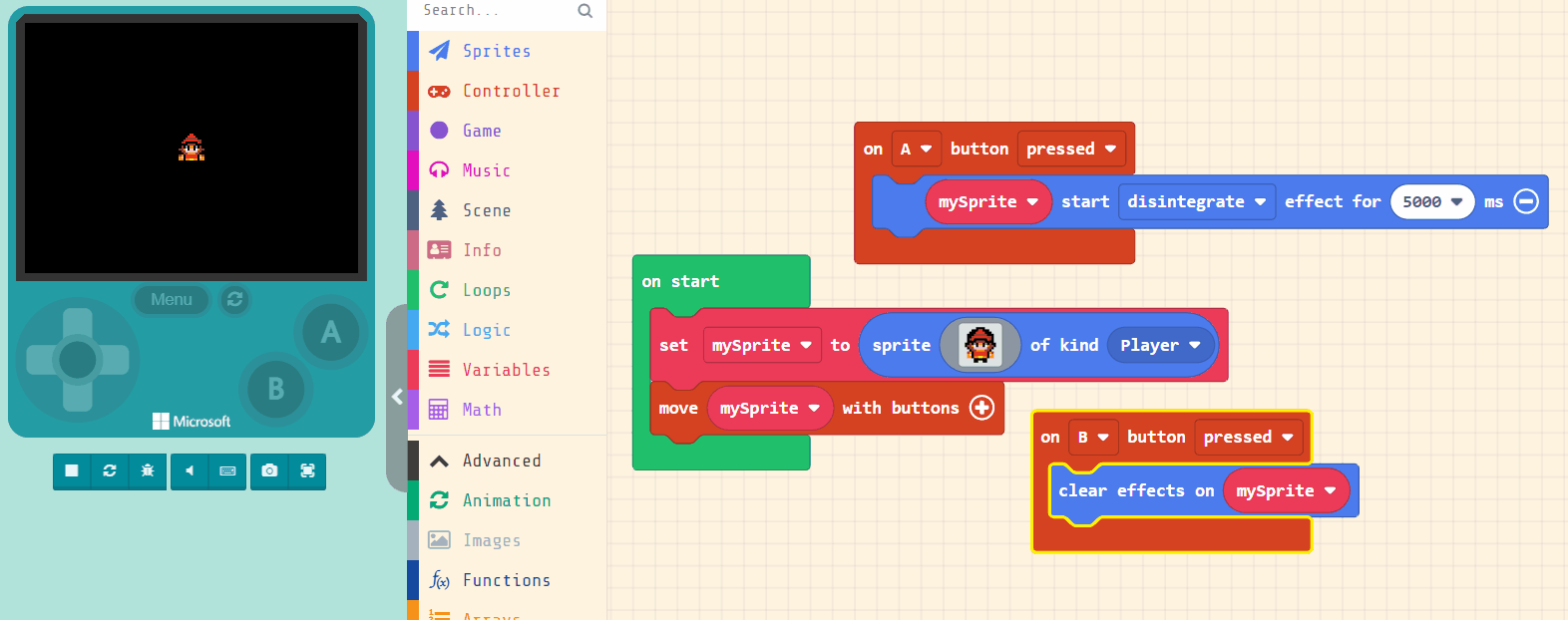 disintegrate effect does not get cleared with clear effects · Issue ...
