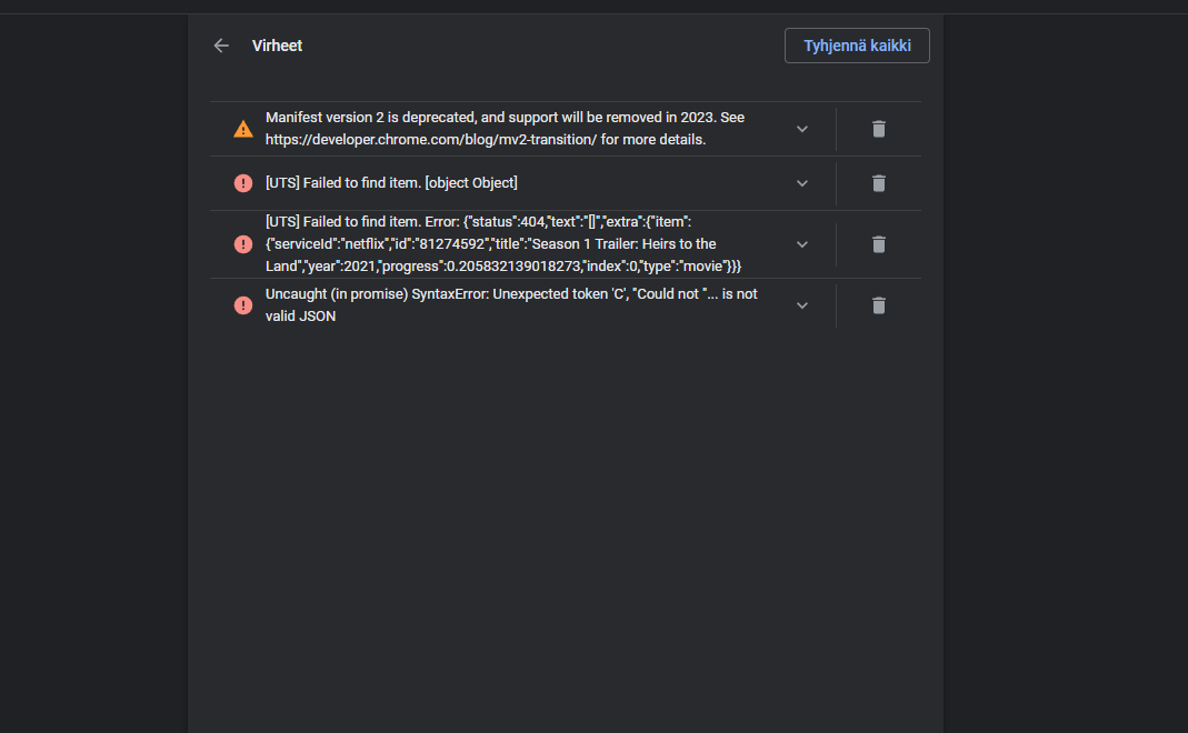 does not recognize episodes of streaming services · Issue #186 · trakt-tools/universal-trakt ...