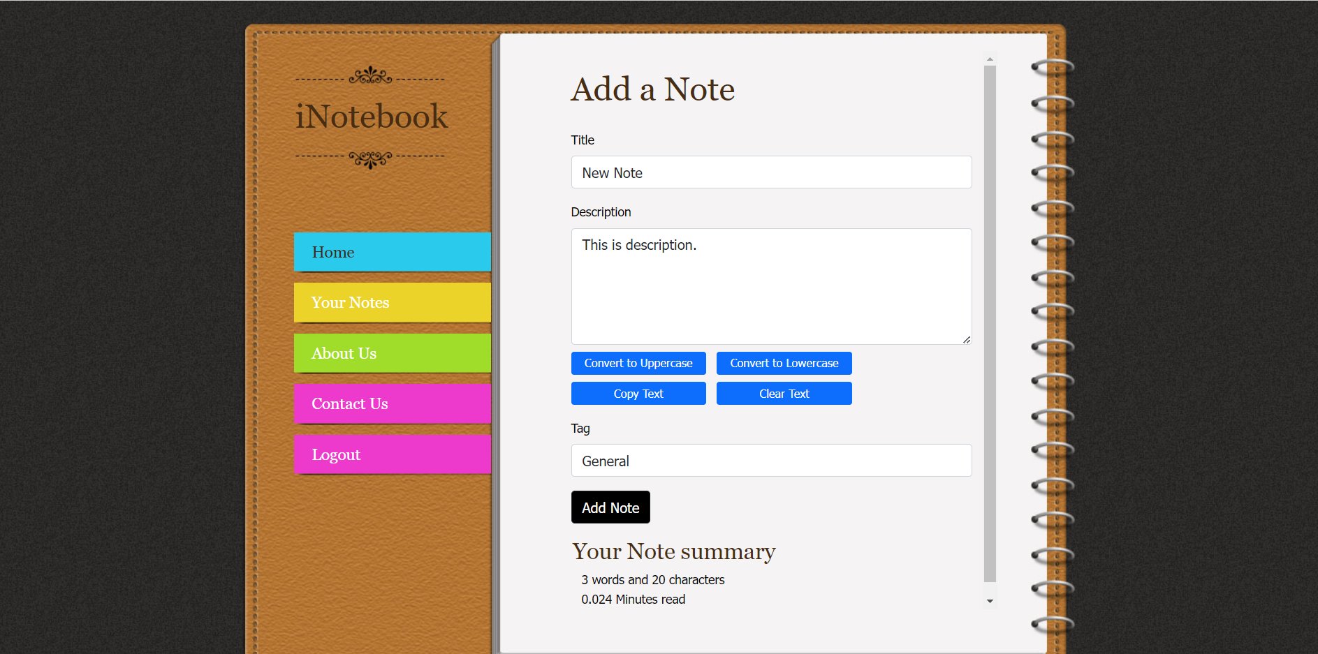 GitHub - mrigank-45/INotebook: INotebook allows you to manage and save ...