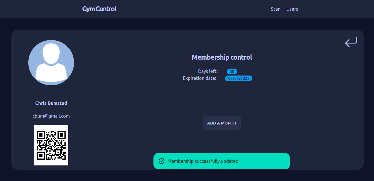 GitHub - luigyy/gym-qr-control: Gym access control software.