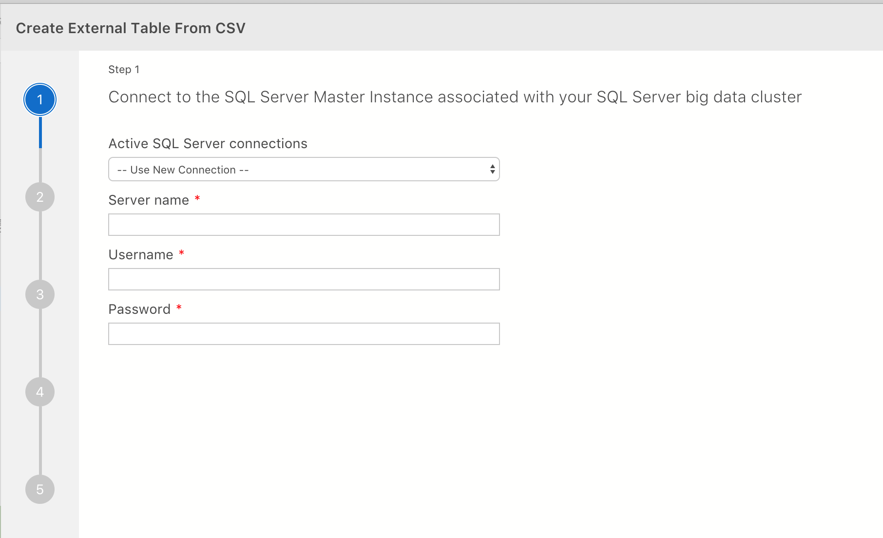Create external data from CSV: right-clicked connection not filled in 1st page · Issue #4538 ...
