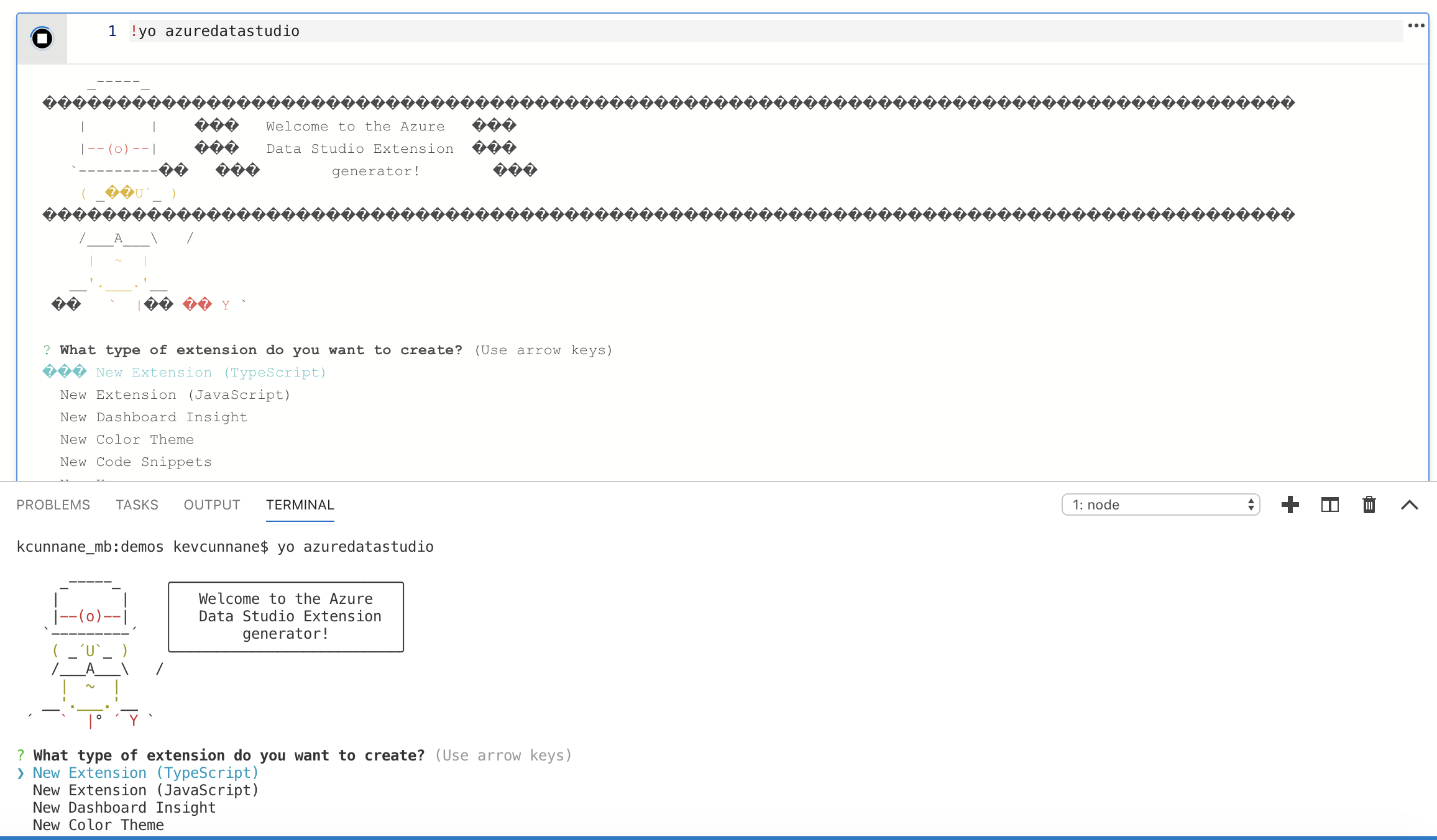 Notebooks: some markdown stdout output looks messed up · Issue #5320 · microsoft/azuredatastudio ...