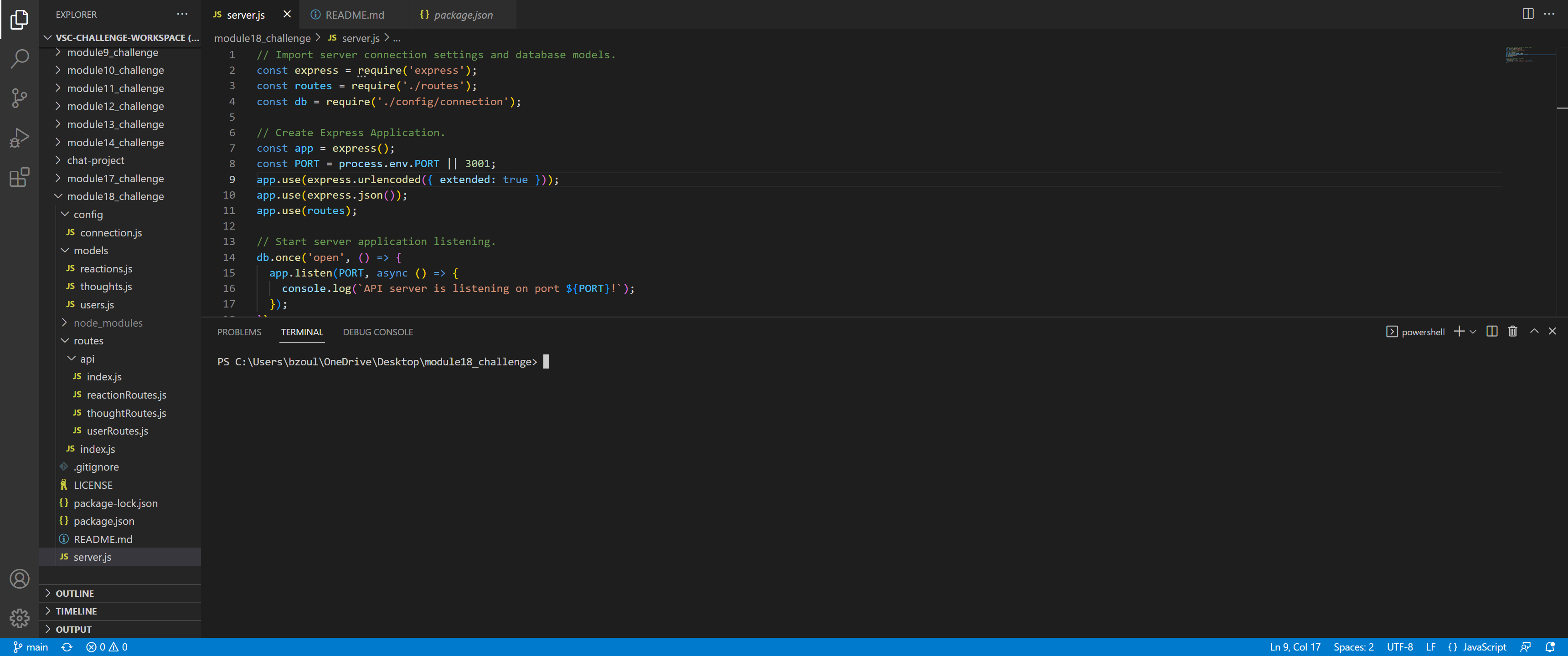 GitHub - bzoulko/module18_challenge: NoSQL Challenge: Social Network API