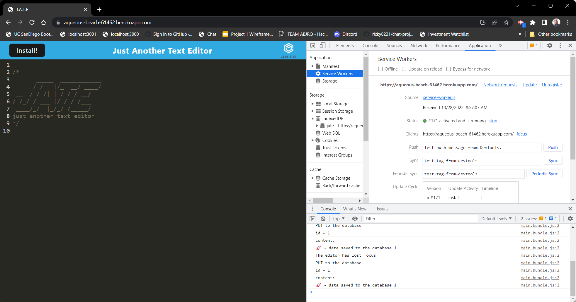 GitHub - bzoulko/module19_challenge: Progressive Web Application (PWA) Challenge: Text Editor