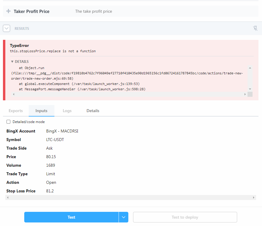 [BUG] BingX "Trade New Order" action implementation error & Proposed Solution (Delete characters ...