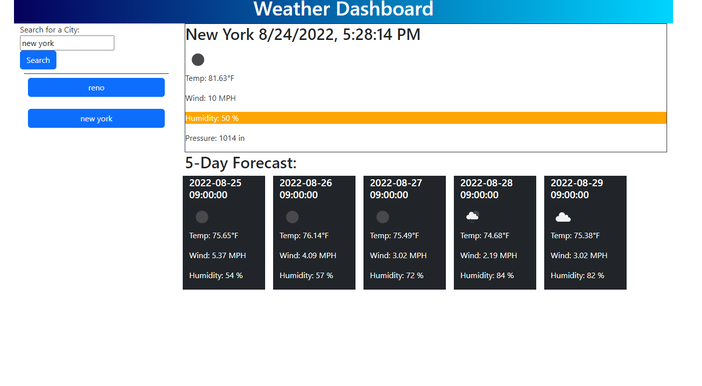GitHub - frieskevin/multi-city-weather-dashboard