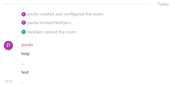NickServ and ChanServ don't reply to commands after inviting them to a room · Issue #926 ...