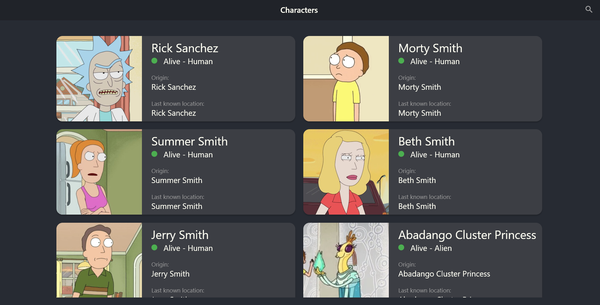 GitHub - nerdpai/flutter_rickmorty_app