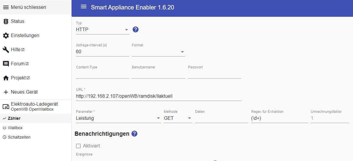OpenWB in SHM visualisieren · camueller SmartApplianceEnabler · Discussion #287 · GitHub