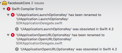 Xcode 10 and Swift 4.2 · Issue #262 · facebookarchive/facebook-swift-sdk · GitHub