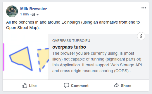 Use metadata to make pasting to Facebook/etc look better? · Issue #457 · tyrasd/overpass-turbo ...