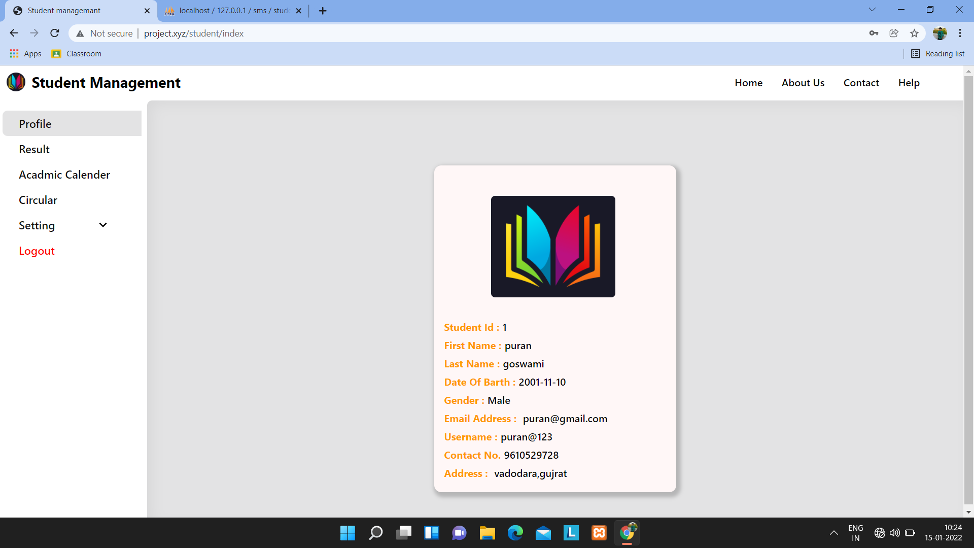 GitHub - purangoswami2001/student-management-system: Student Management System