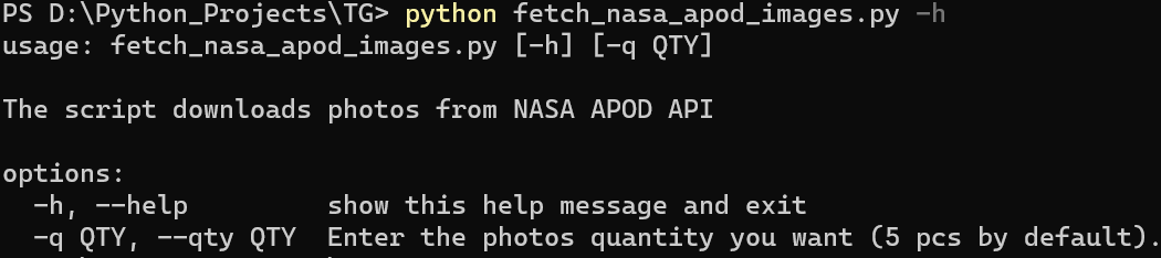 GitHub - Ph0enixGh0st/Space-Telegram: The script downloads photos from ...