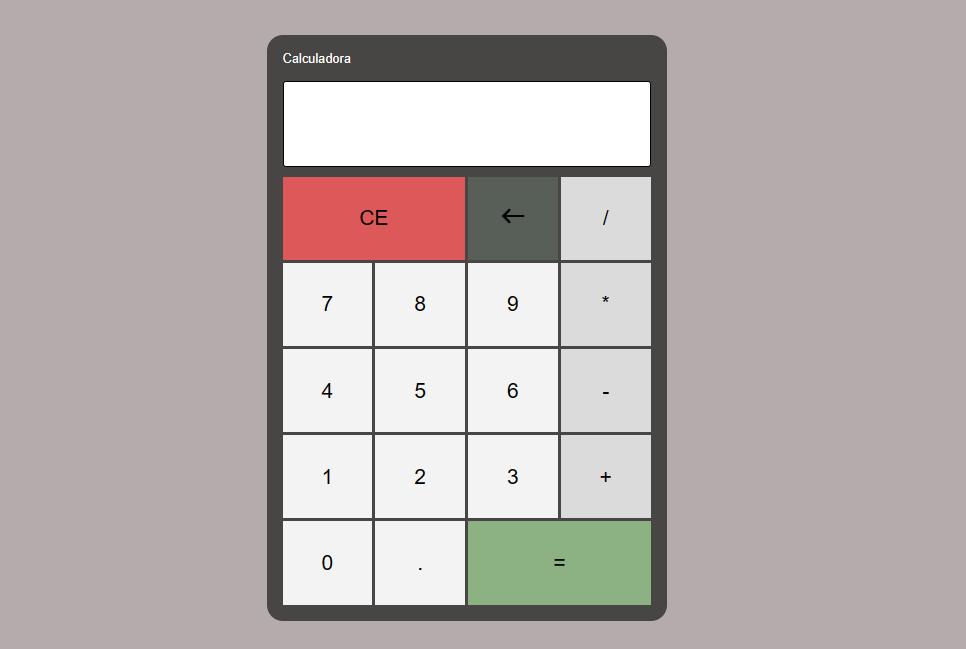 GitHub - SandroSorte/Calculadora: Projeto de Calculadora funcional utilizando HTML, CSS e ...