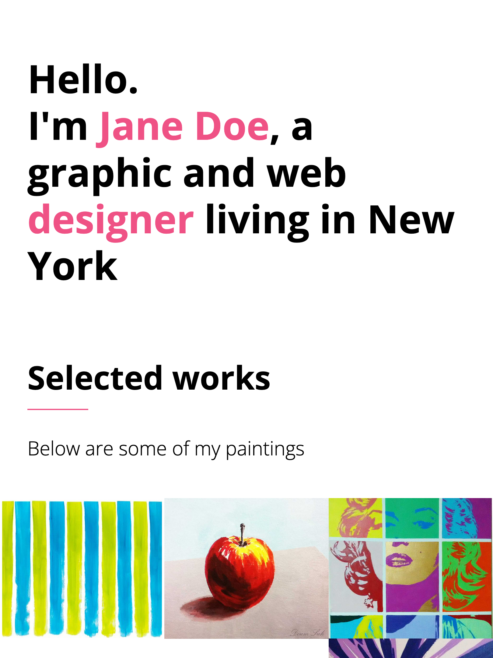 Github Jsc Repo Design Portfolio An Image Gallery Made For My Wife