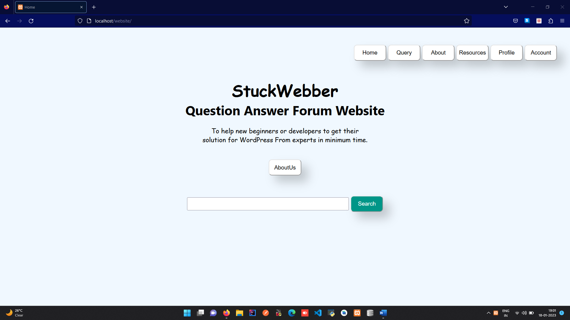 GitHub - KundalikSuryawanshi/Stuck-webber: StuckWebber, Online WordPress Question Answer Forum ...