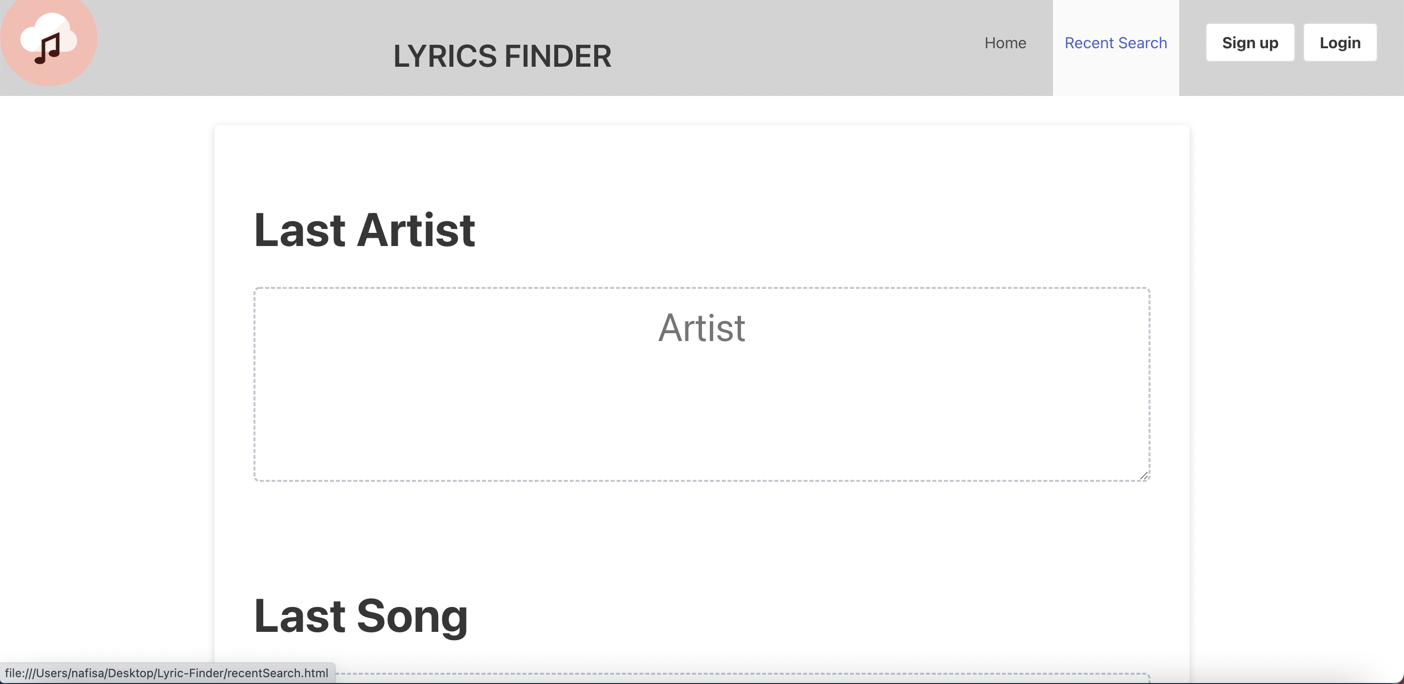 GitHub - blanfried/Lyric-Finder