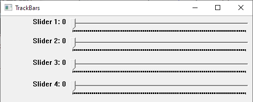 Inconsistent Vertical Spacing Of Trackbars In Winapi Highgui Backend 