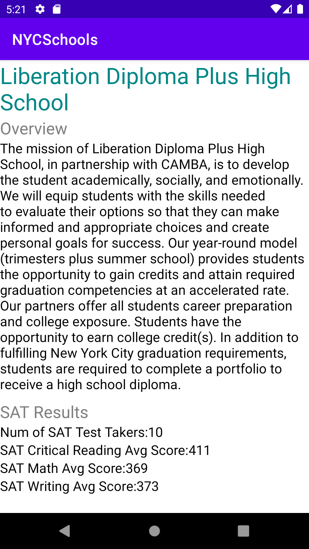 GitHub - yixiao2022/NYCSchools