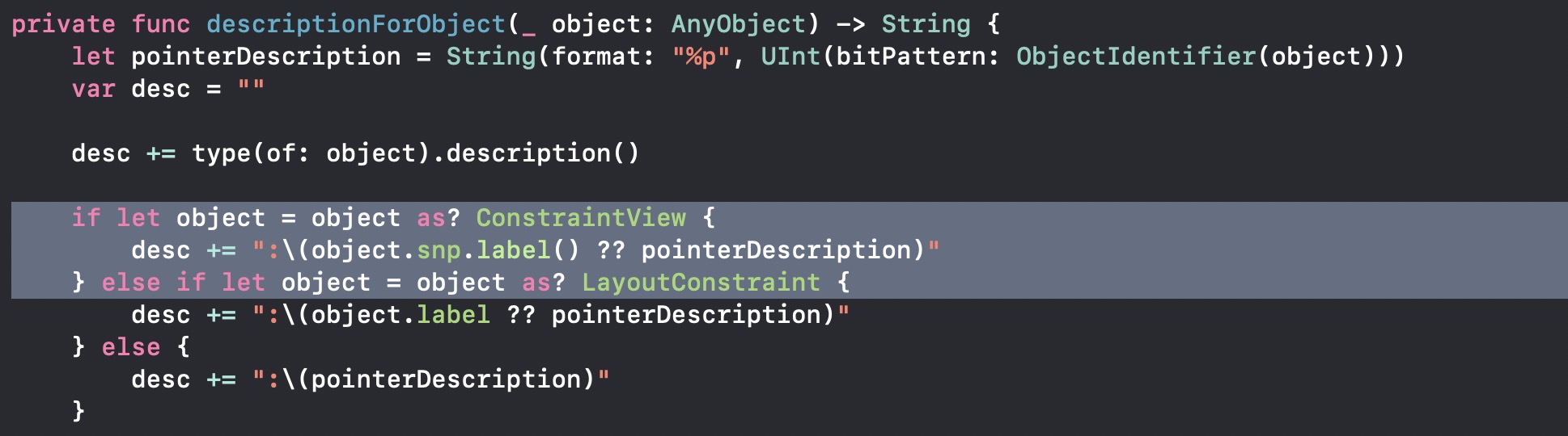 Missing label on ConstraintLayoutGuide when getting description · Issue #678 · SnapKit/SnapKit ...