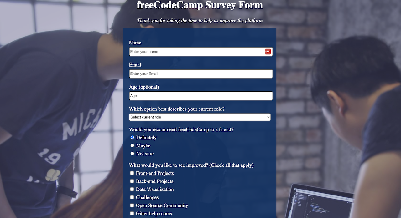 GitHub - avaseduard/survey-form