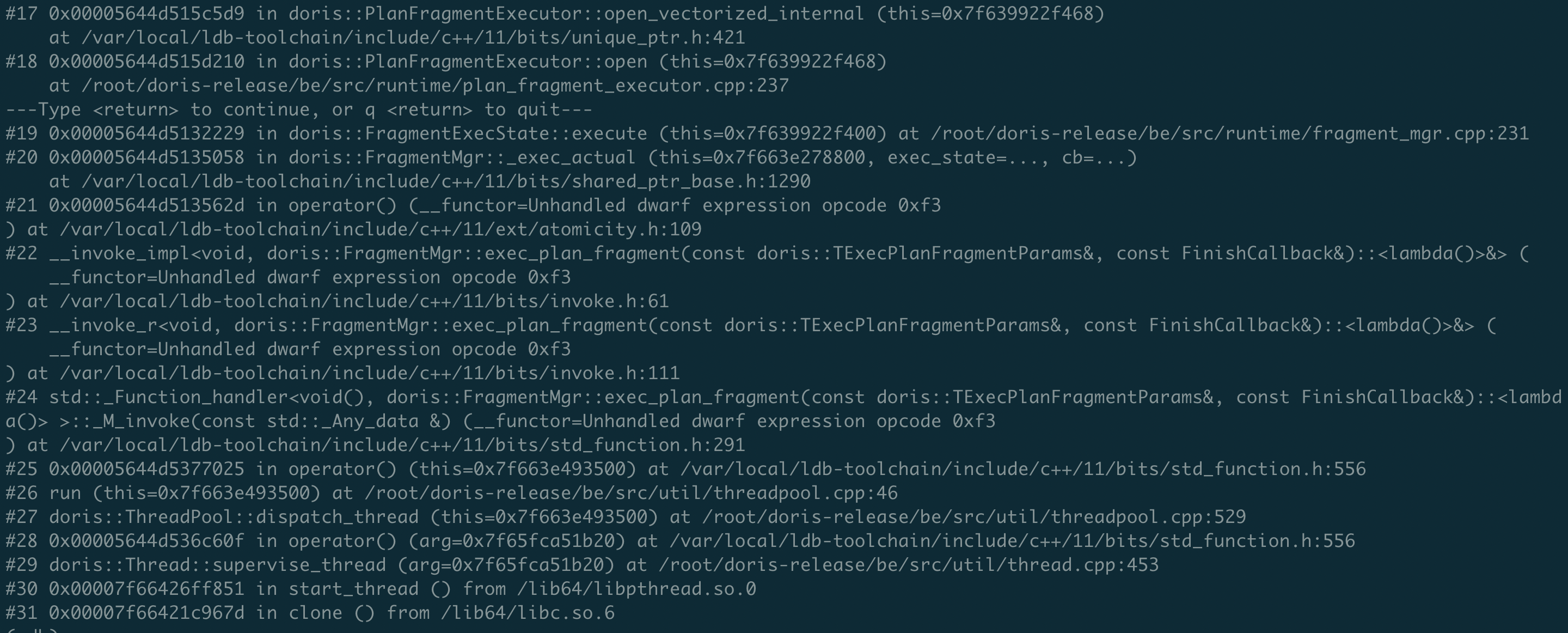 [bug] [daily] Bitmap Filter Query Case Lead Be Core · Issue 17052 · Apache Doris · Github