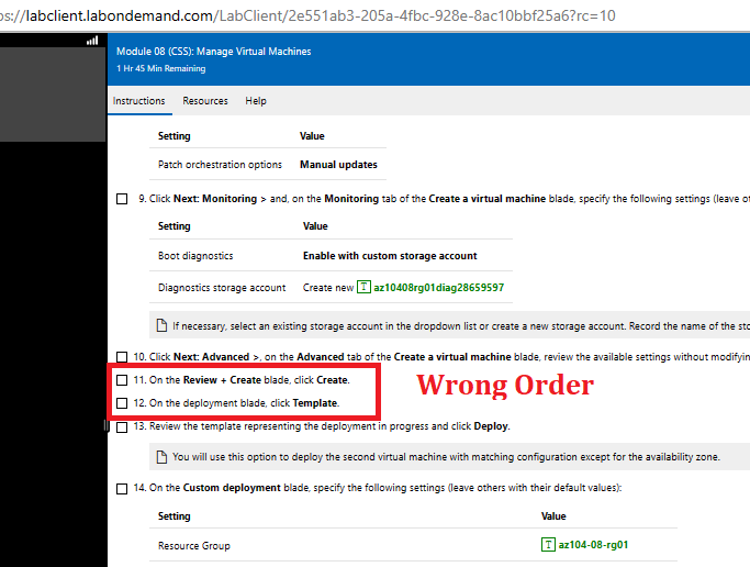 Lab 8 - Task 1 - Steps 11 and 12 need to be reversed in their order. · Issue #675 ...