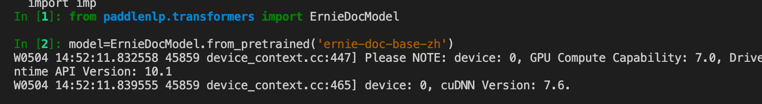 ErnieDoc根本无法调用！ · Issue #2053 · PaddlePaddle/PaddleNLP · GitHub