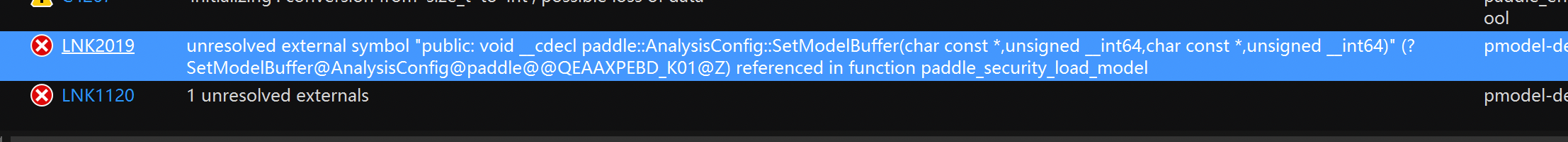 预测库dll符号不完整 · Issue #25163 · PaddlePaddle/Paddle · GitHub