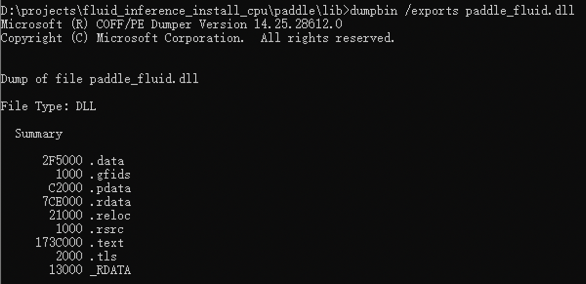 预测库dll符号不完整 · Issue #25163 · PaddlePaddle/Paddle · GitHub