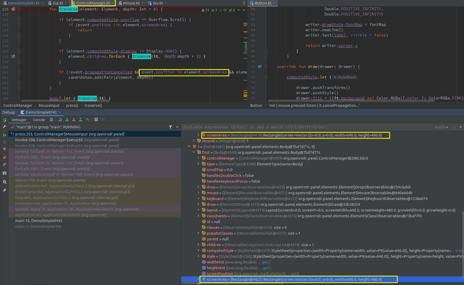 [orx-gui] click events outside gui has `propagationCancelled` == true ...