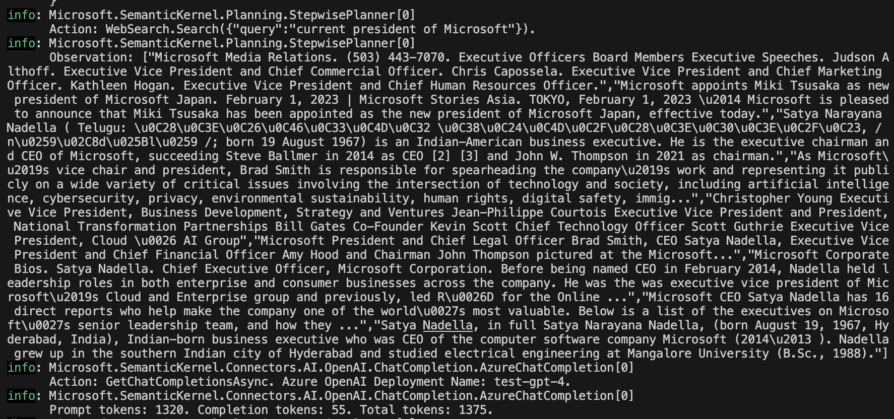 .Net: Unicode escape sequences consume too many tokens when using WebSearchEngineSkill ...