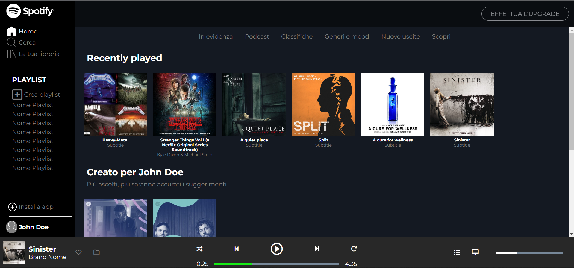 GitHub - Serenajandra/html-css-spotifyweb