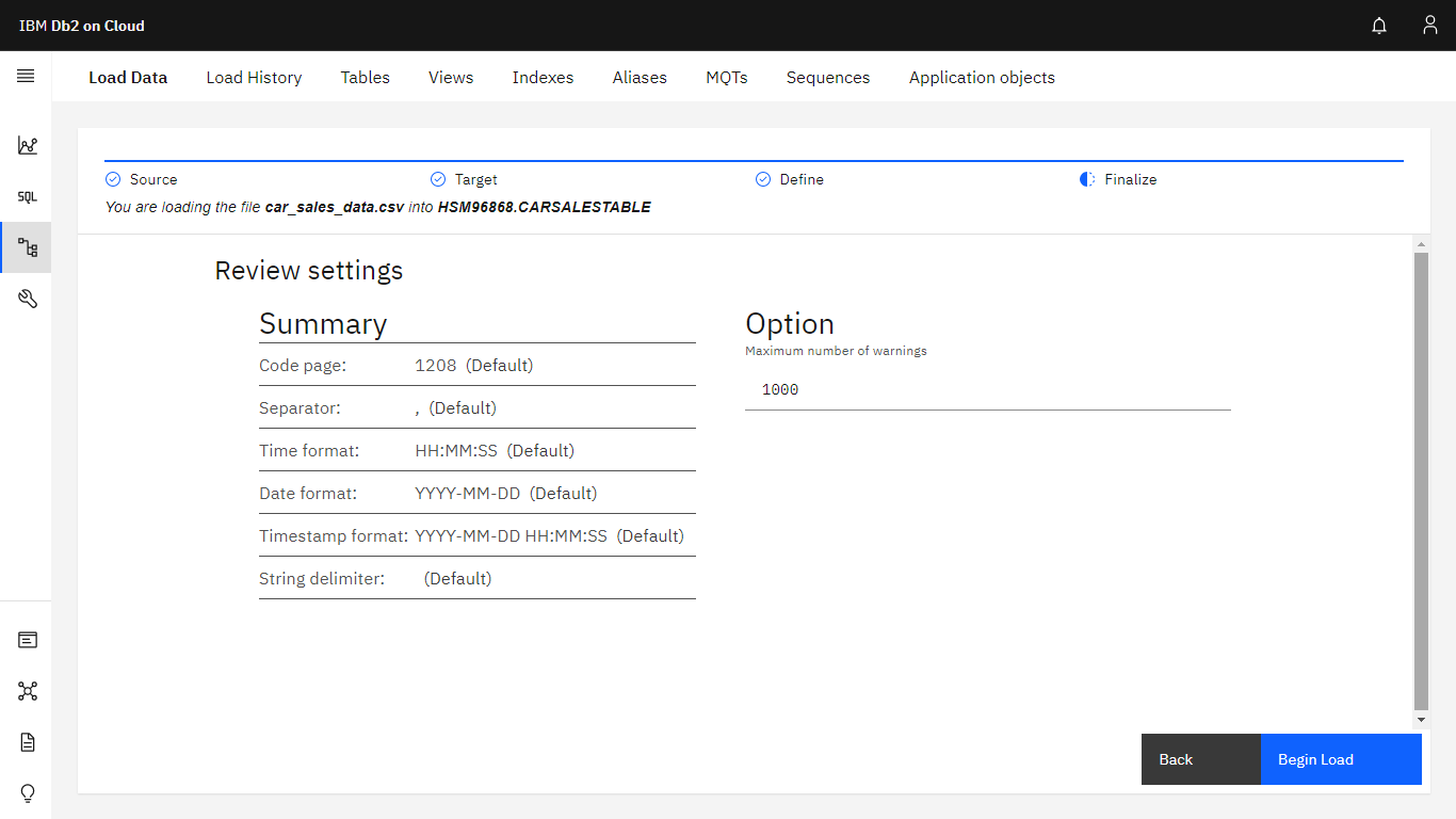 Github Sajalingoload Data Into The Ibm Db2 Database From A Csv File 2069