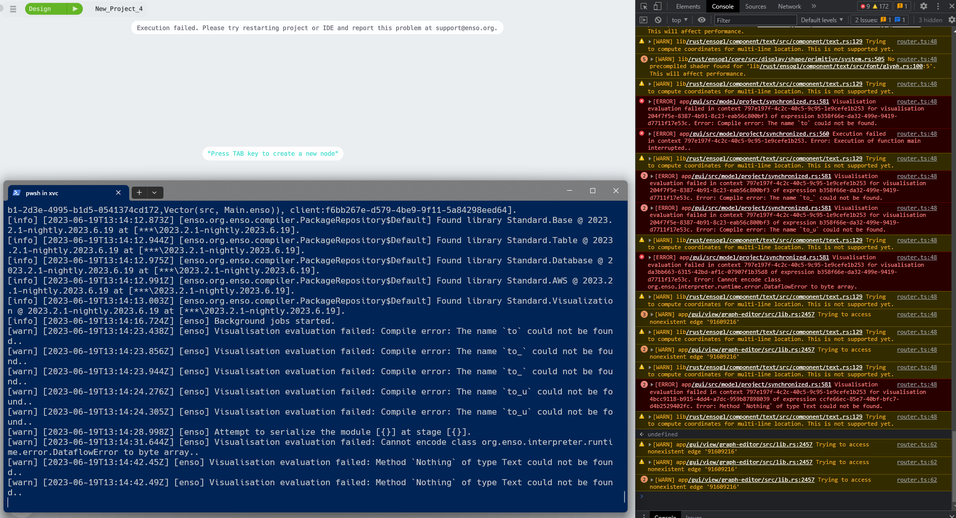Failed to initialize application error when launching new project · Issue #7060 · enso-org/enso ...