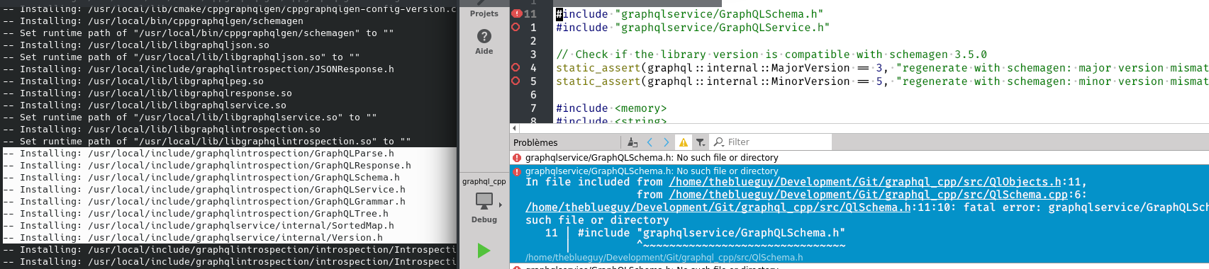 Wrong include paths for CMake install · Issue #151 · microsoft/cppgraphqlgen · GitHub