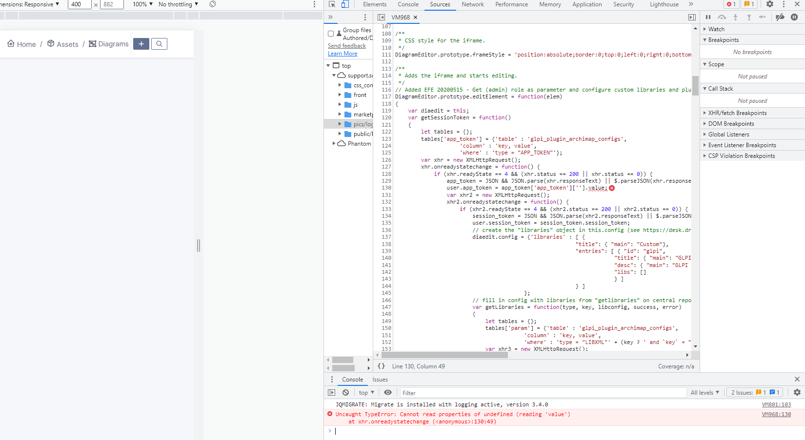 Archimap Blank page · Issue #68 · ericferon/glpi-archimap · GitHub