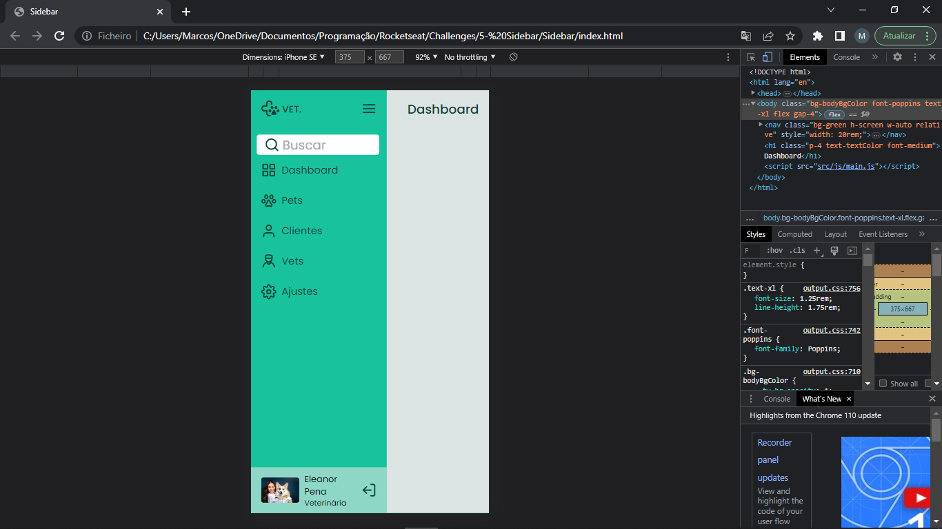 GitHub - Marcoswodbarros/Sidebar: My fifth challenge from Rocketseat