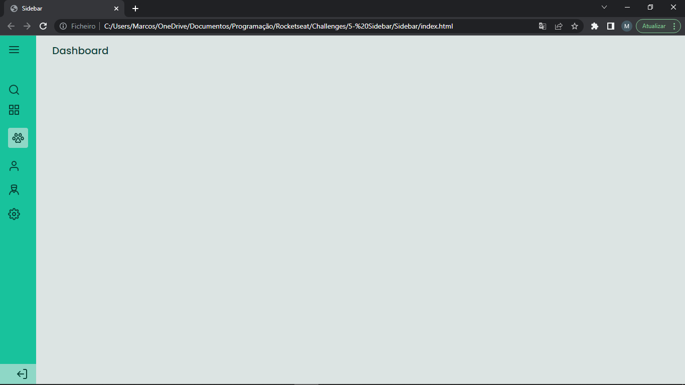 GitHub - Marcoswodbarros/Sidebar: My fifth challenge from Rocketseat