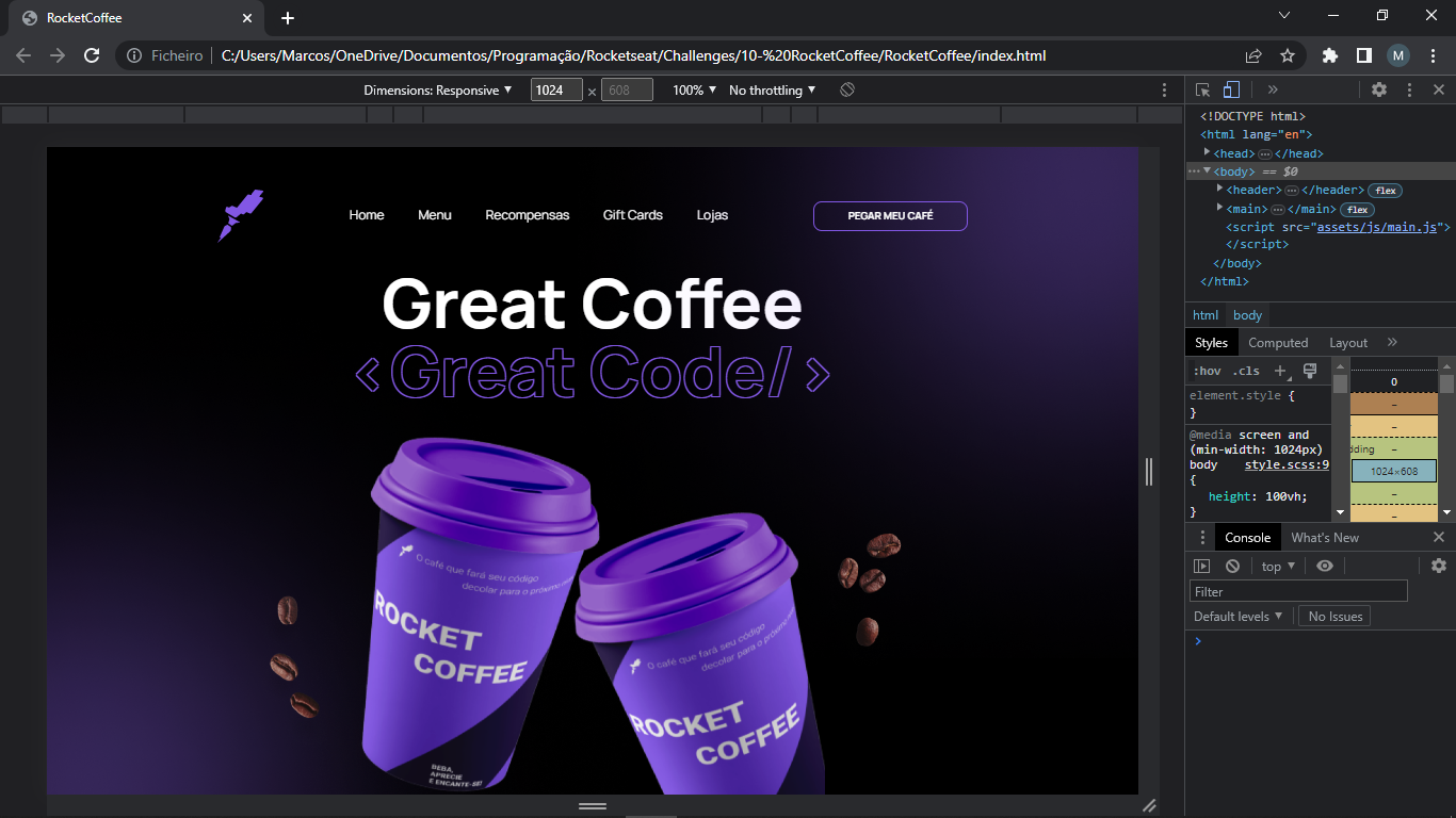 GitHub - Marcoswodbarros/RocketCoffee: My tenth challenge from Rocketseat