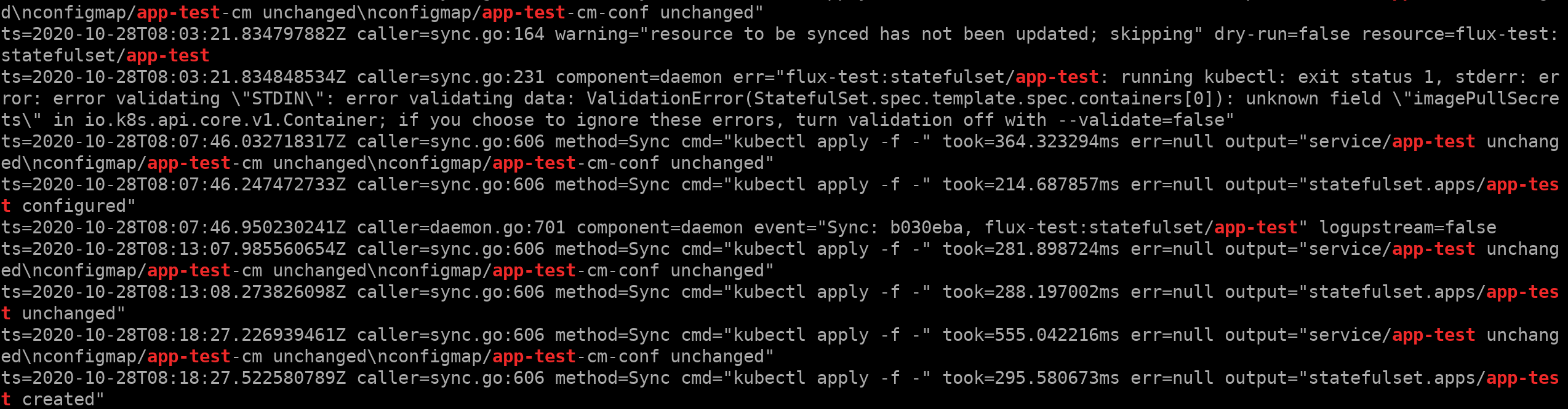Flux not working with StatefulSet · Issue #3347 · fluxcd/flux · GitHub